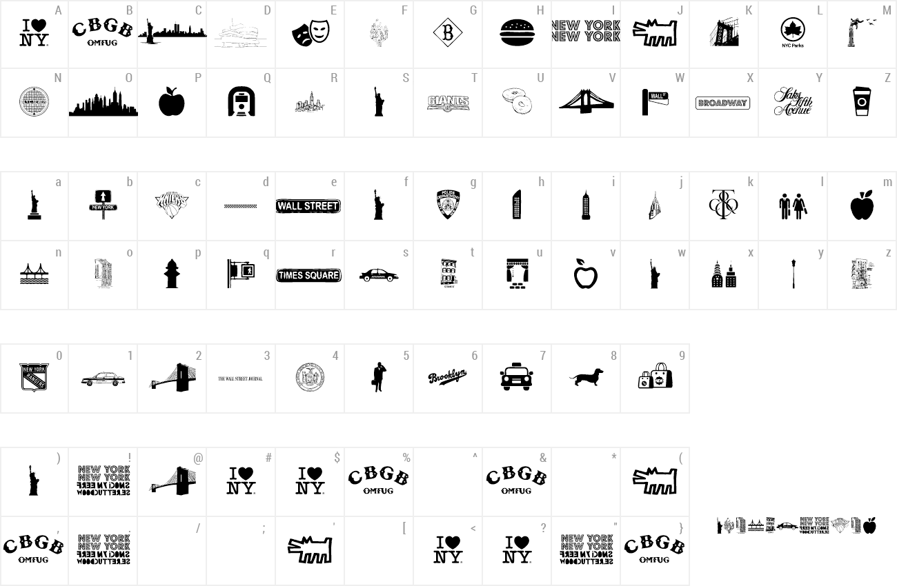 New York , New York 2 Font | wfonts.com - download free