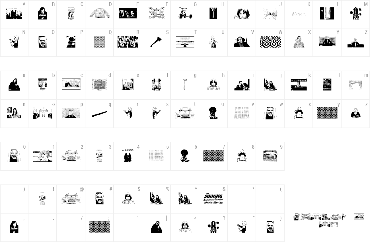 The Shining Font | wfonts.com - download free