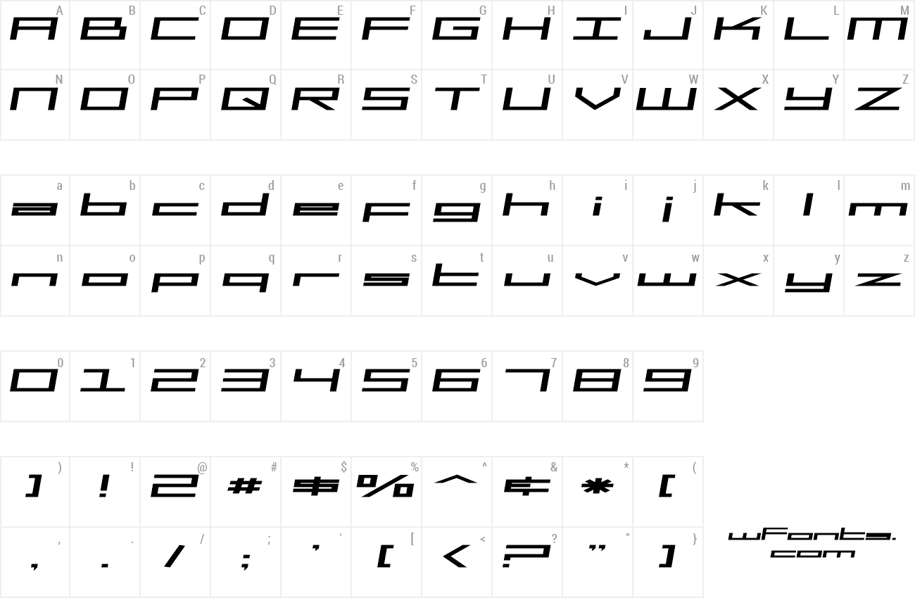 SF Square Head Extended Font | wfonts.com - download free