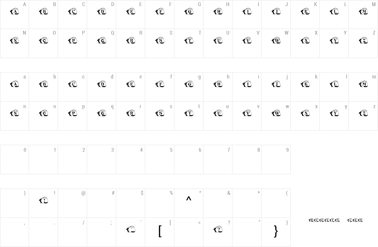 KR Kat's Caulron Font | wfonts.com - download free