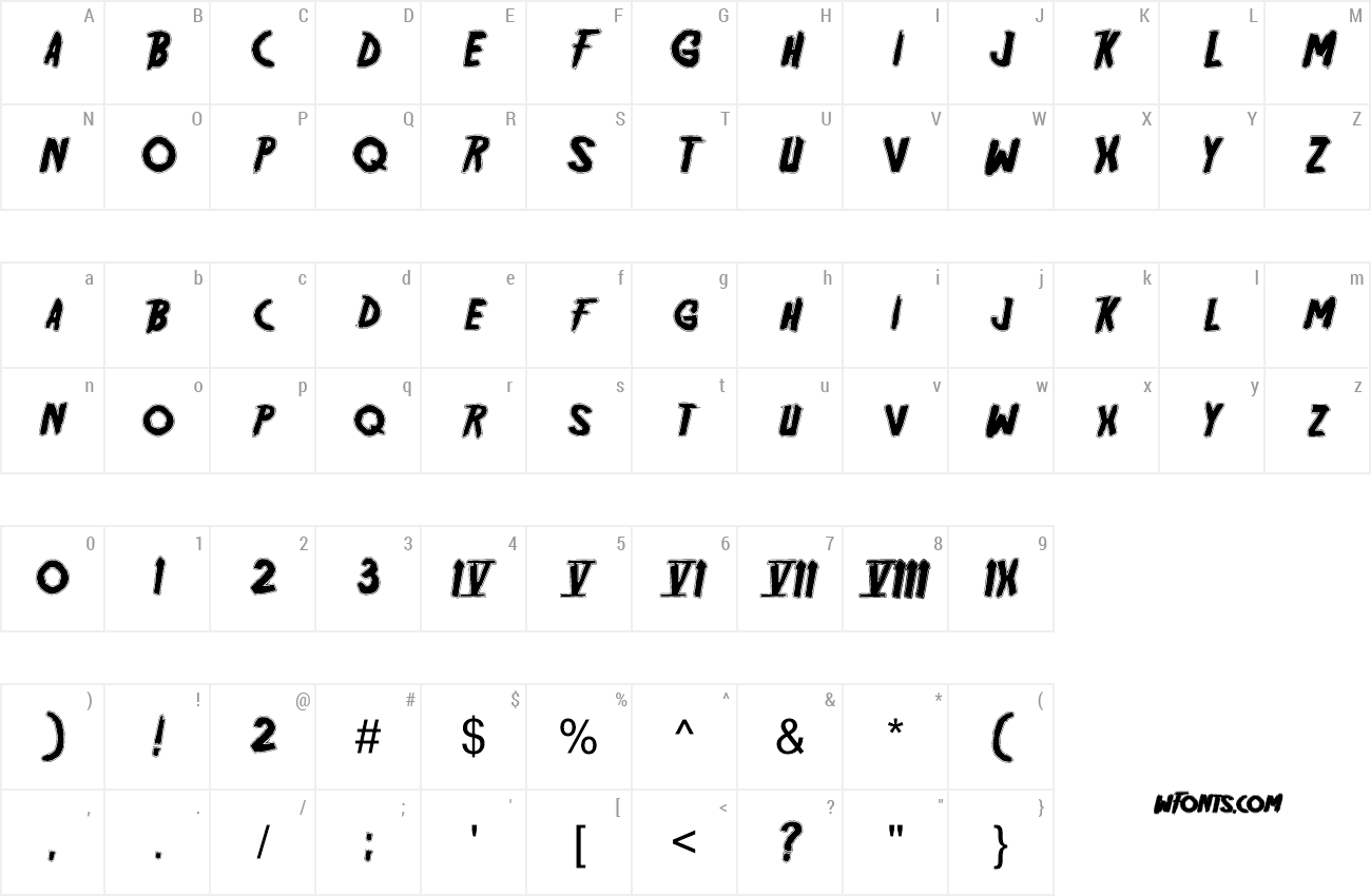 Friday13 Bonus NFI Font | wfonts.com - download free