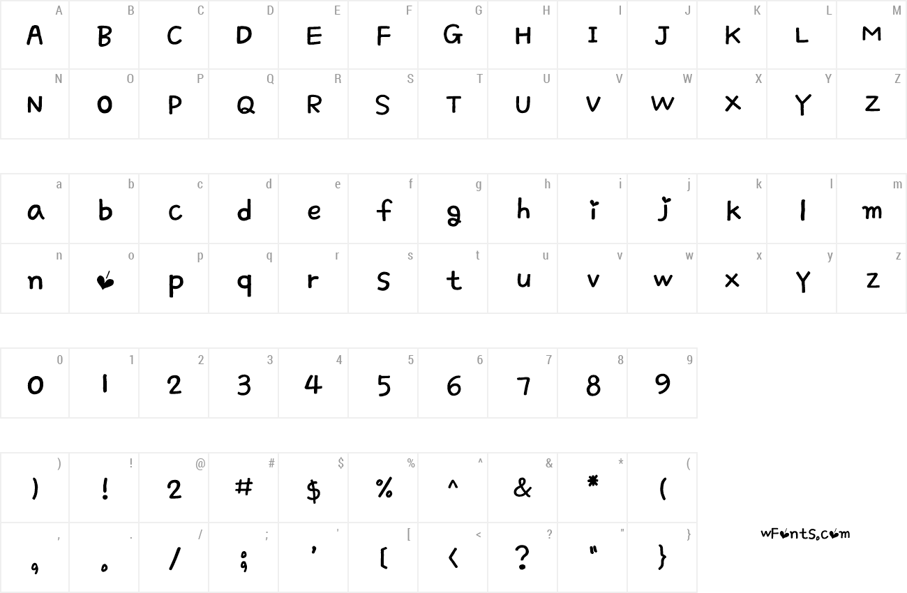 Simple Love Font | wfonts.com - download free