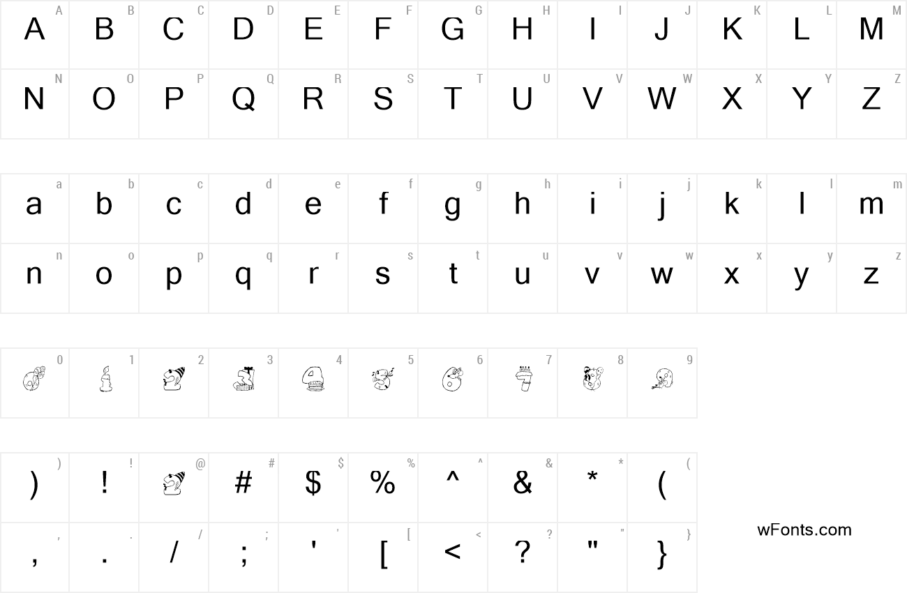 KR Birthday Numbers Font | wfonts.com - download free