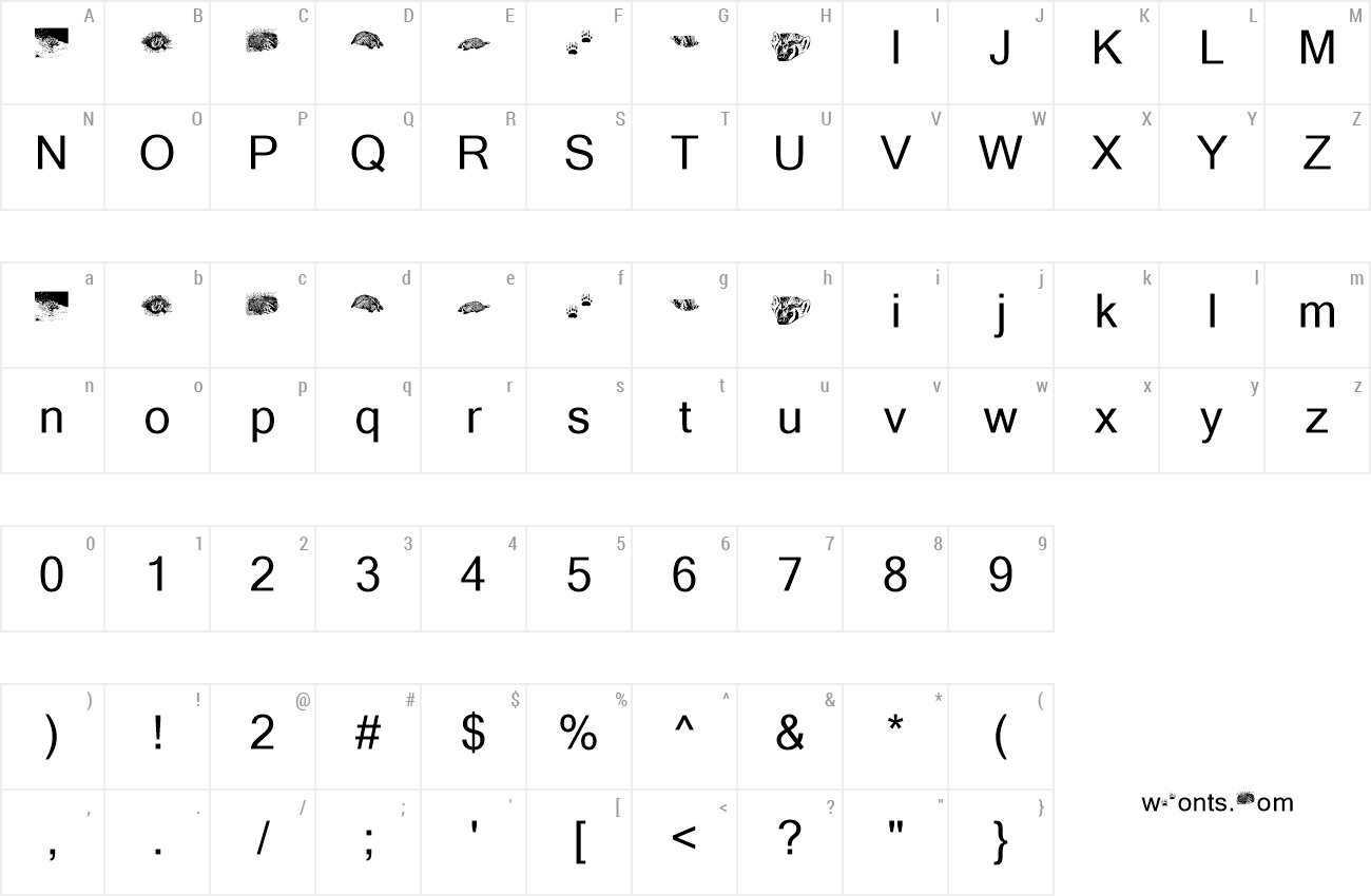 KR Crystal's Badgers Font | wfonts.com - download free