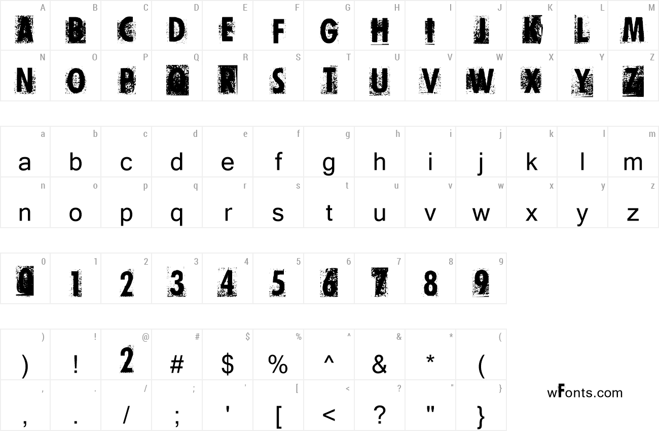 Print Error Font | wfonts.com - download free