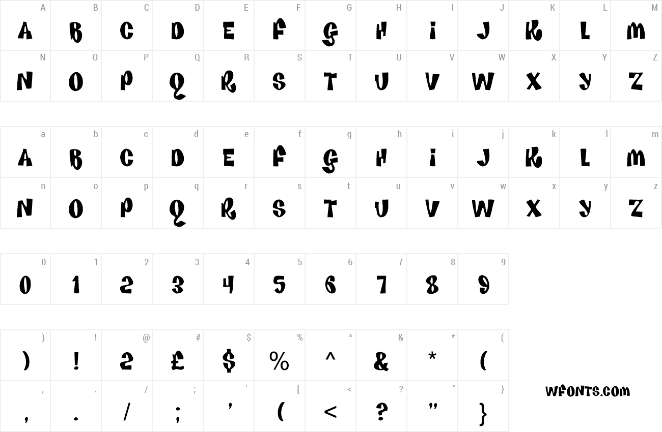 House Of Fun Font | wfonts.com - download free