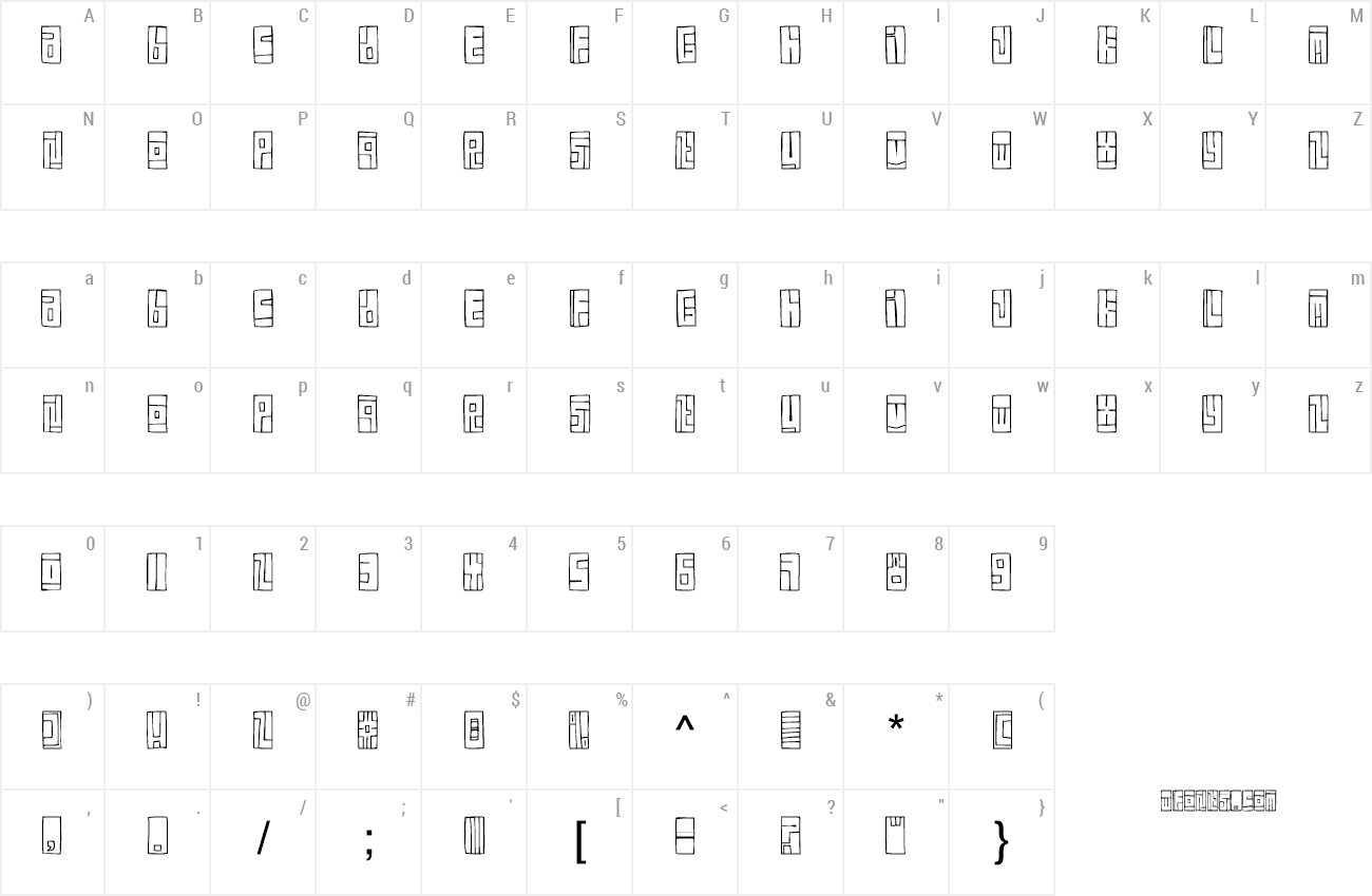 Box Font Font | wfonts.com - download free