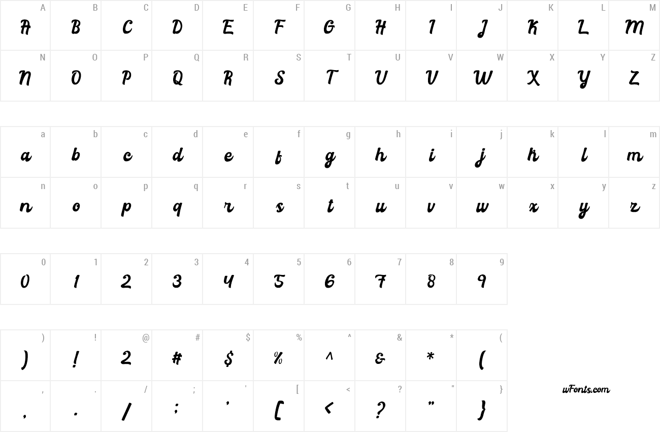 Rachael Script Font | wfonts.com - download free