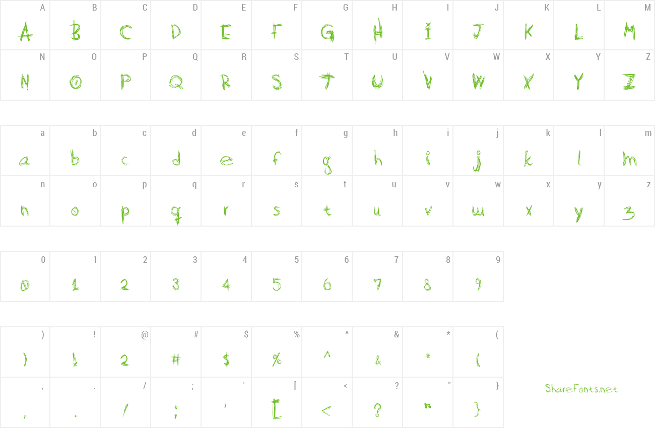 Scratch Basic Font | wfonts.com - download free