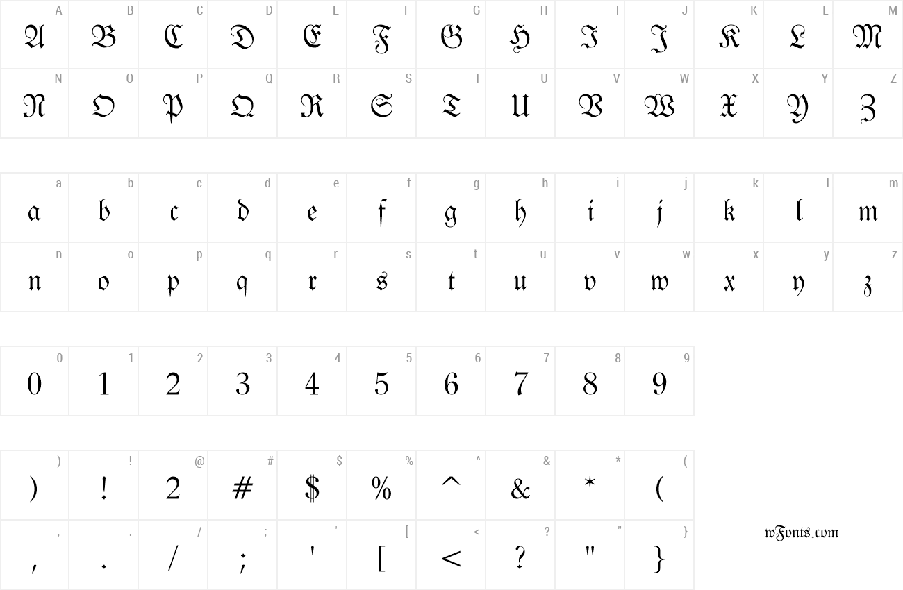 Fraktur Font | wfonts.com - download free