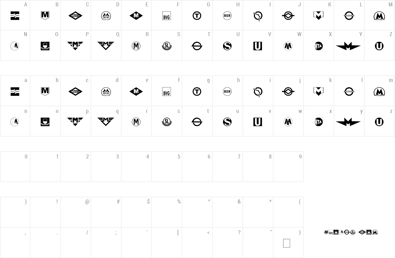 Subway Sign Font | wfonts.com - download free