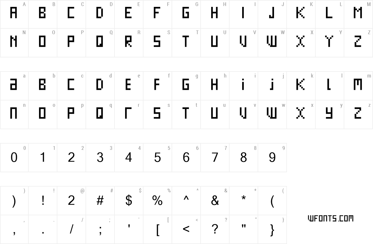 WLM Boring Old Teletext Font | wfonts.com - download free