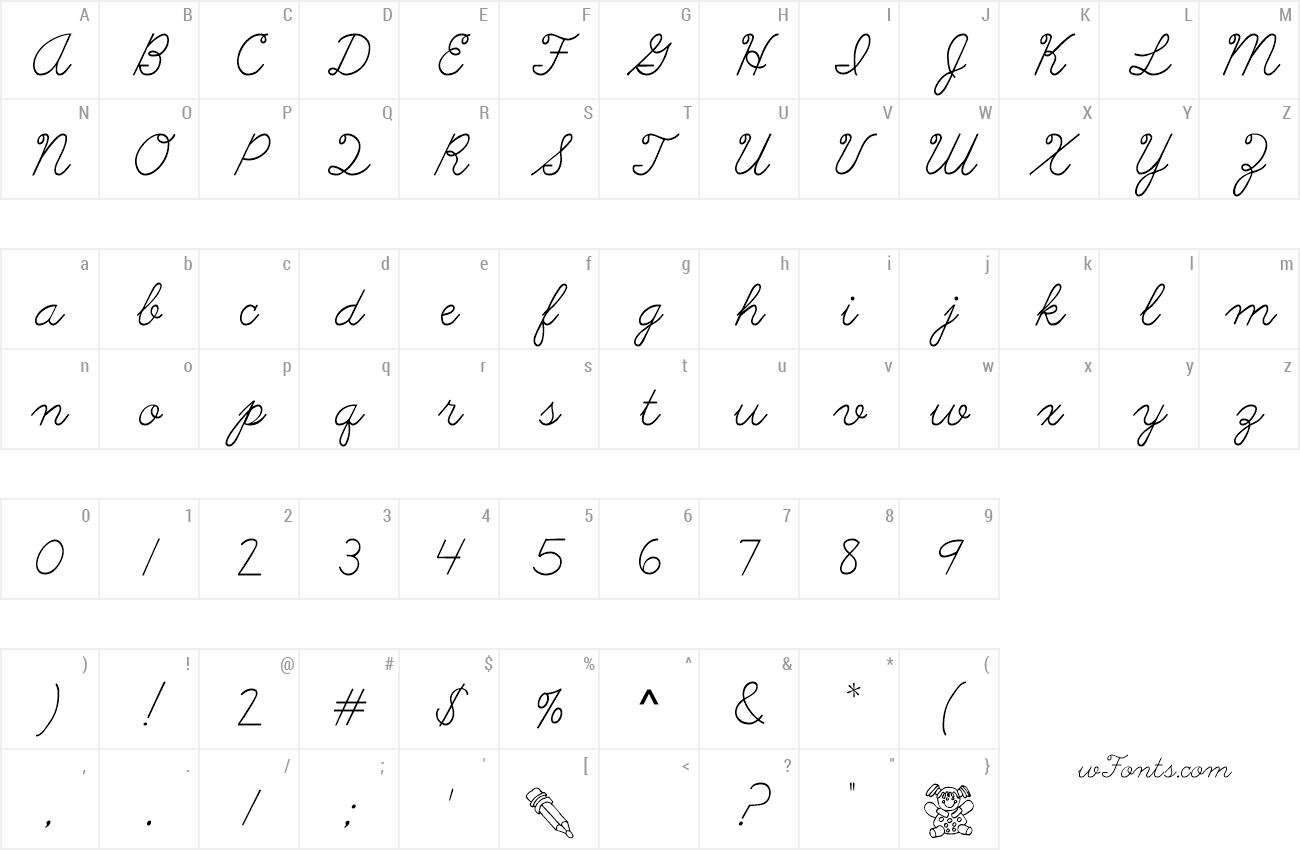 Abc Cursive Dotted Lined Font Printable Form Templates And Letter