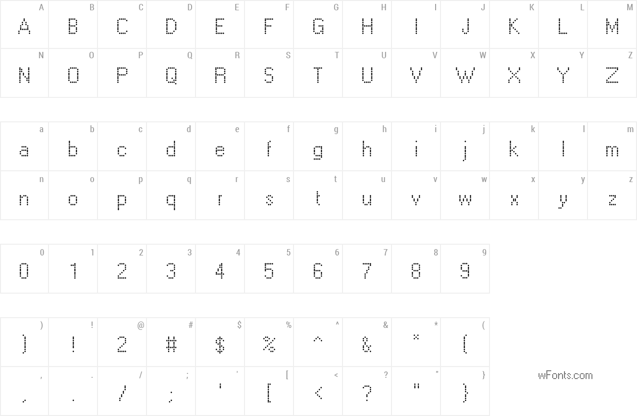 Windows Dots Font | wfonts.com - download free