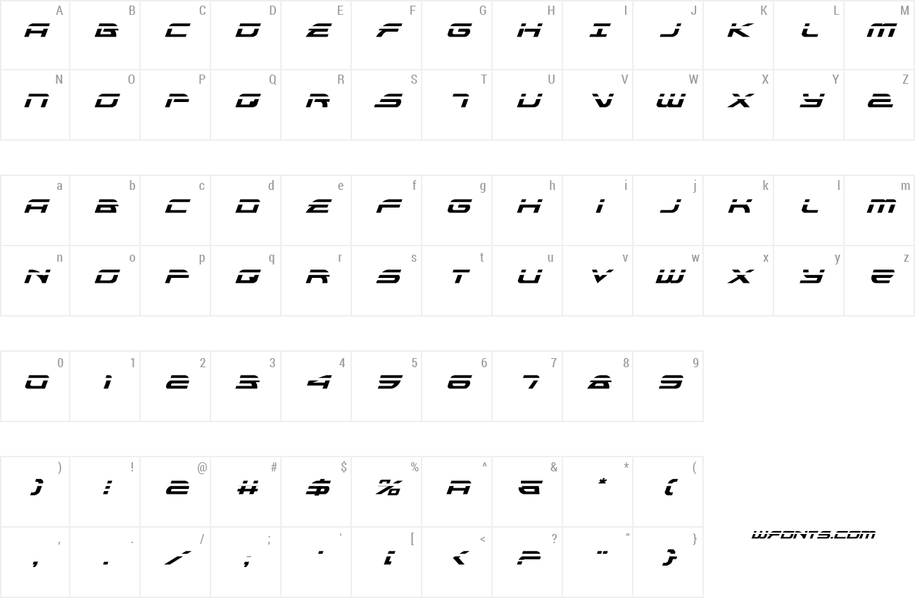 Alexis Laser Font | wfonts.com - download free