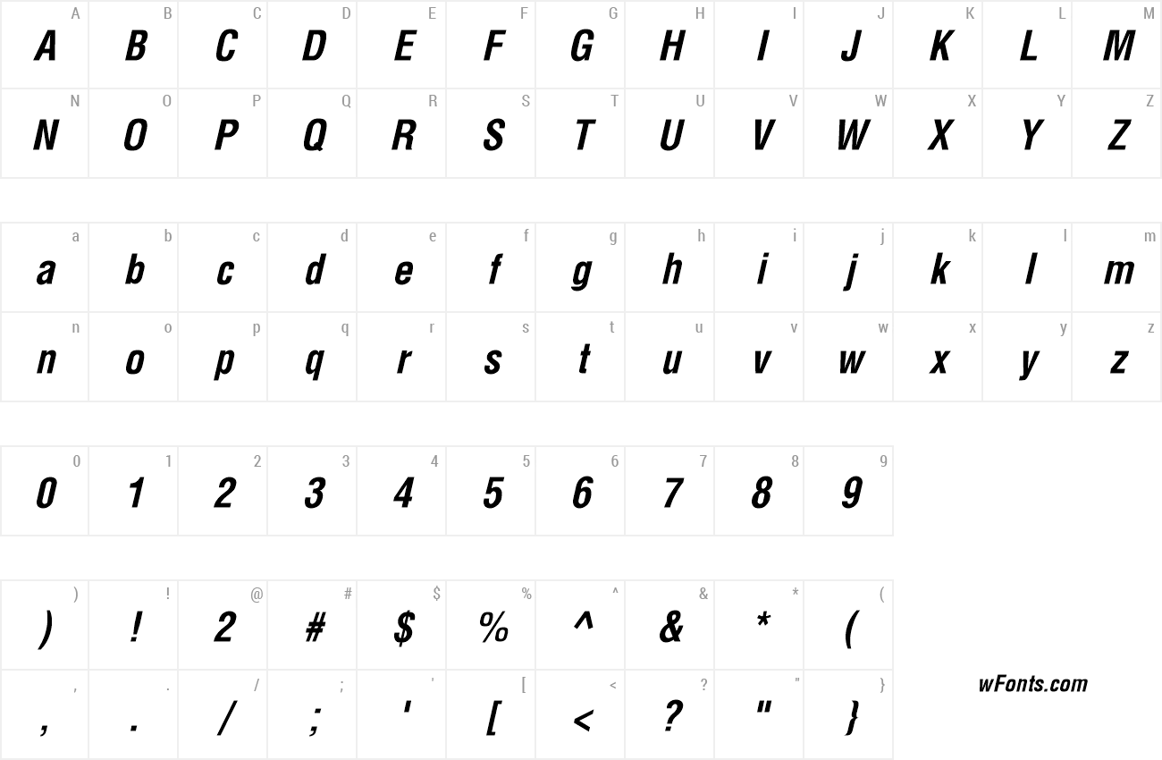 Download Free Font Arena Condensed