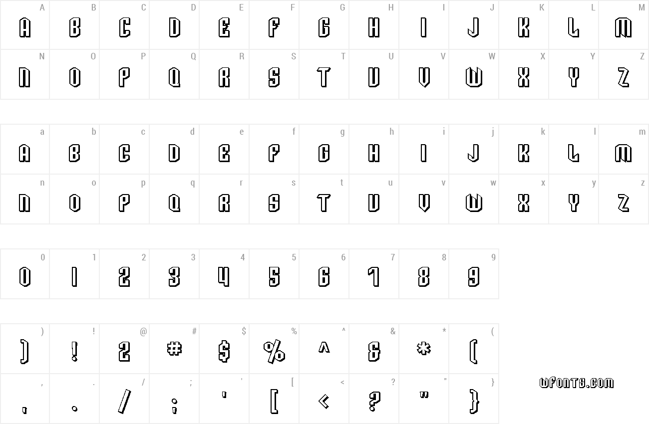 SF Archery Black SC Shaded Font | wfonts.com - download free