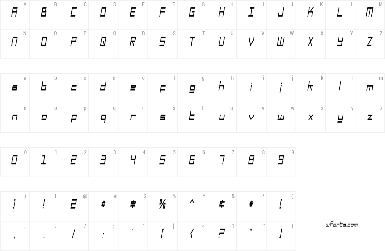 SF Square Head Condensed Font | wfonts.com - download free