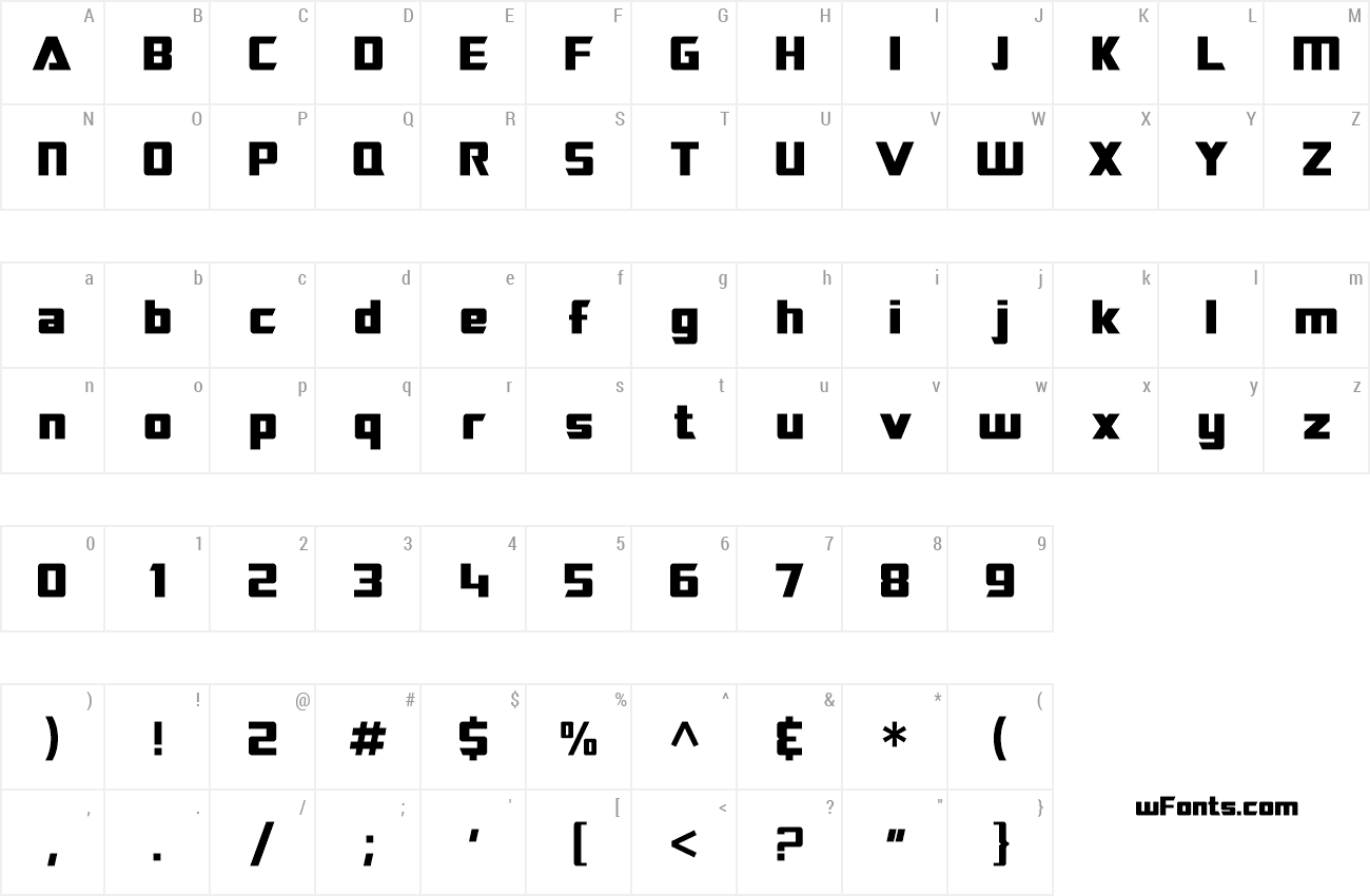 SF TransRobotics Font | wfonts.com - download free