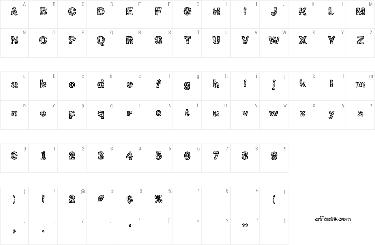 FD Textured Font | wfonts.com - download free