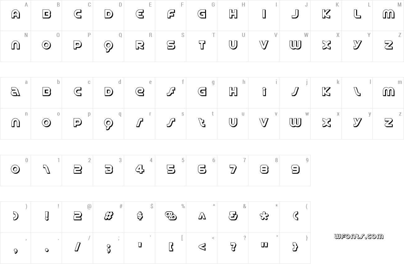 Download Free Font Spin Cycle 3D