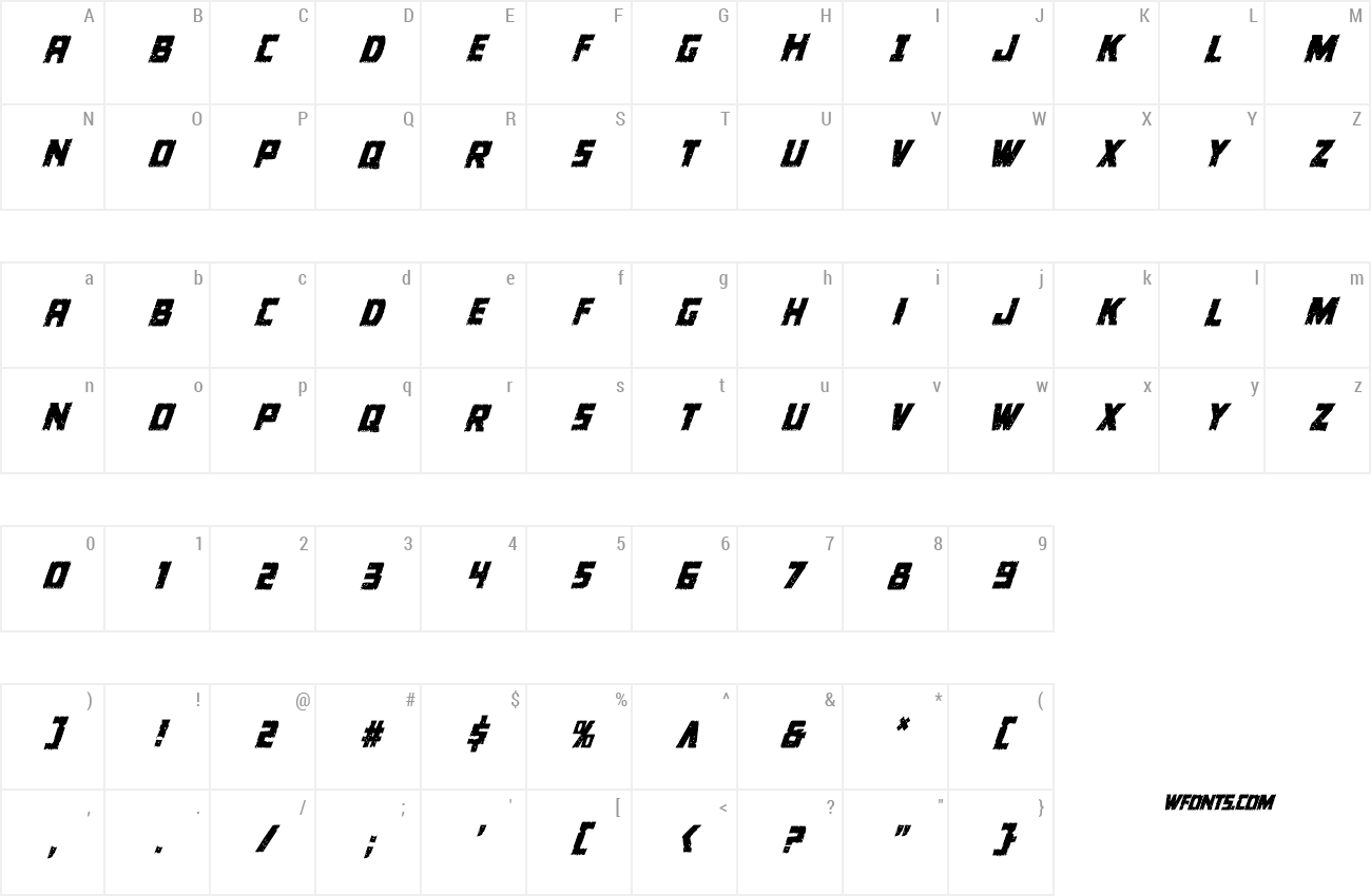 Colossus Condensed Italic Font | wfonts.com - download free