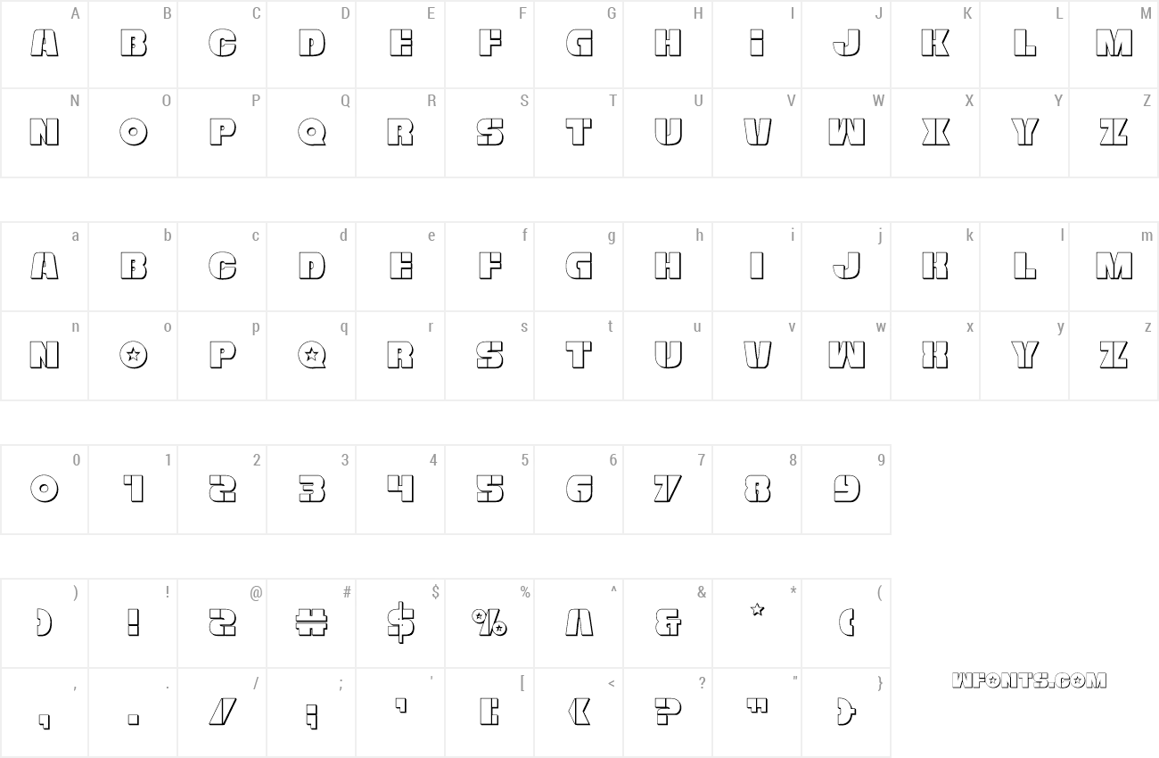 Freedom Fighter 3D Font | wfonts.com - download free