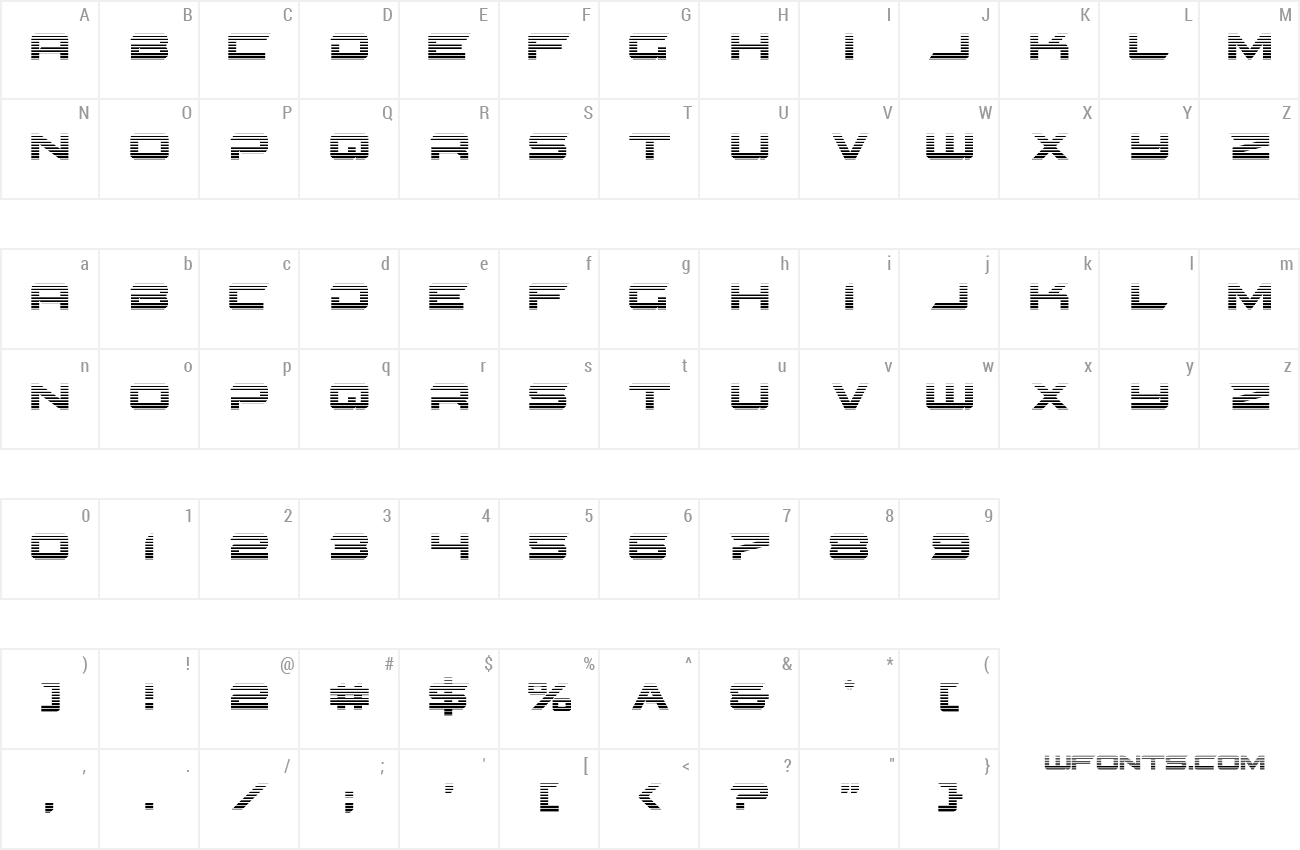 Gypsy Killer Gradient Font | wfonts.com - download free