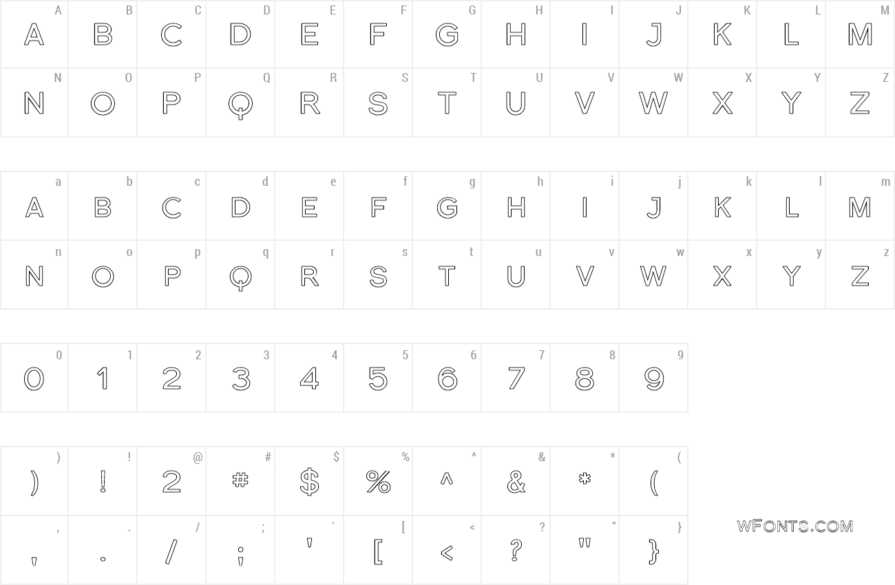 SF Florencesans SC Outline Font | wfonts.com - download free