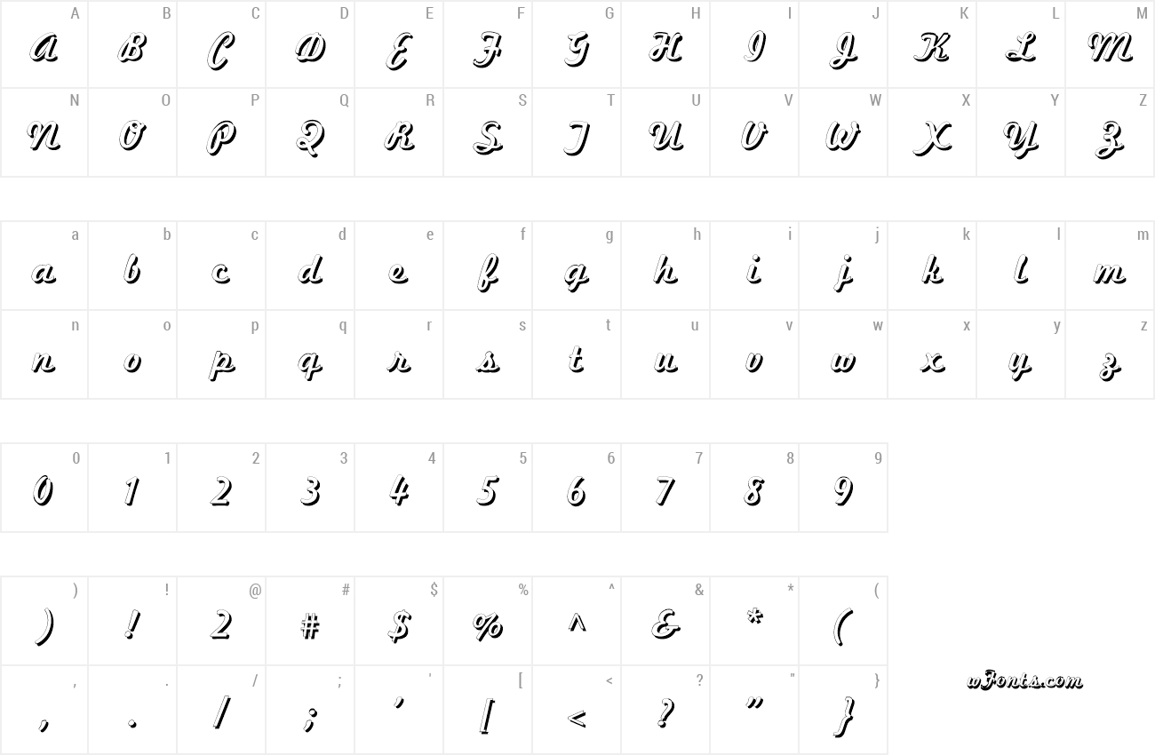 Marketing Script Shadow Font | wfonts.com - download free