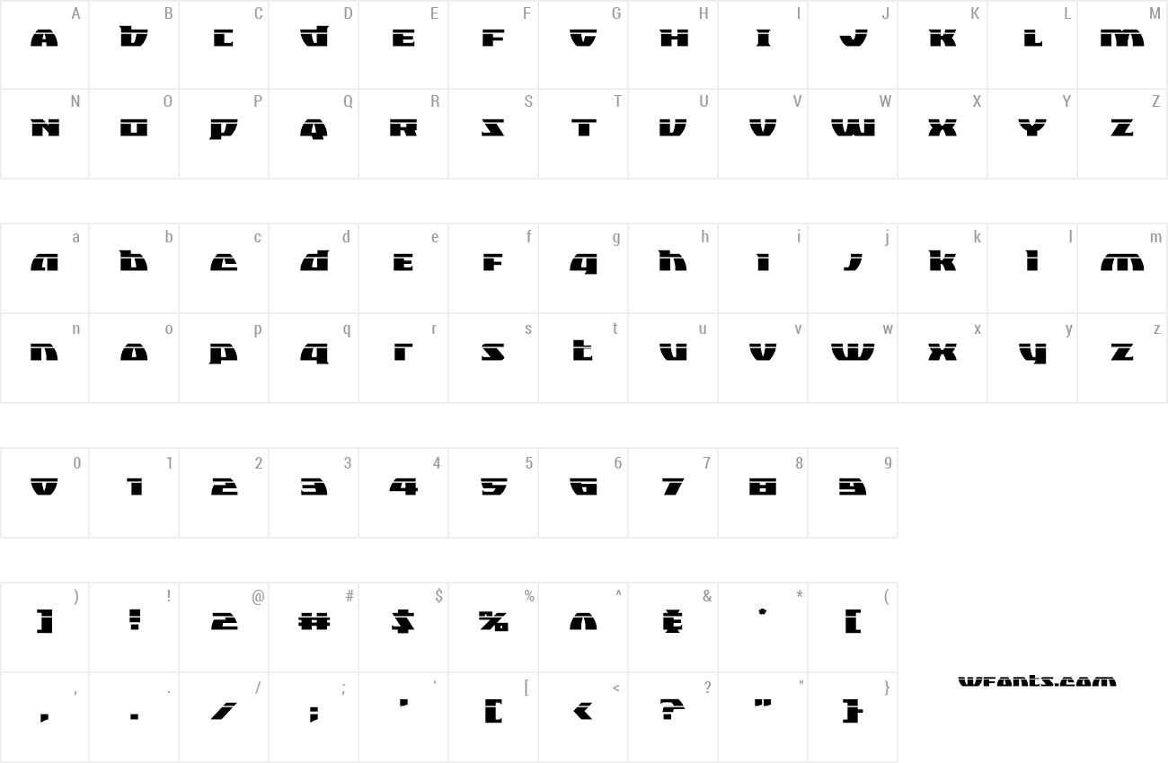 Black Bishop Laser Font | wfonts.com - download free