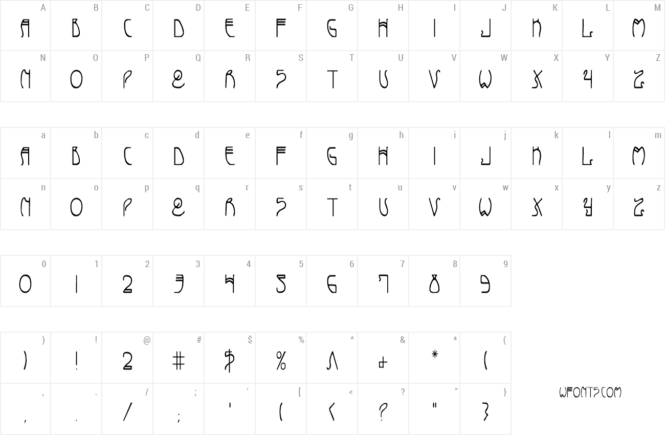 Coyote Deco Condensed Font | wfonts.com - download free