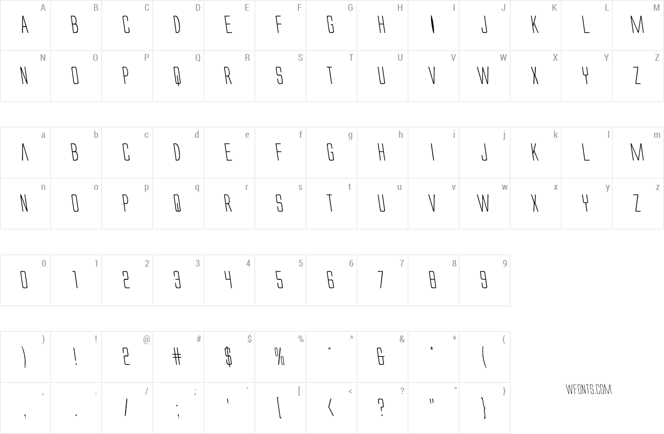 Alien League II Leftalic Font | wfonts.com - download free