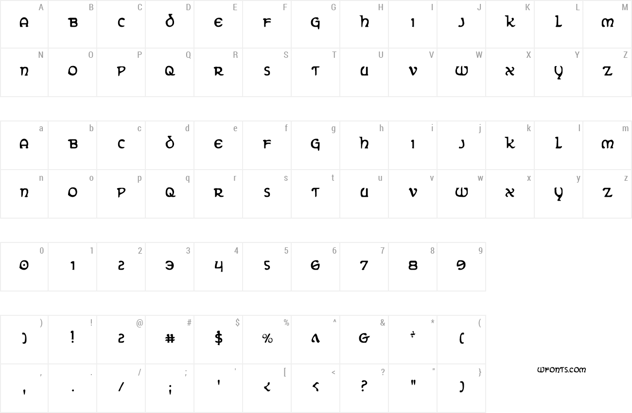 Erin Go Bragh Condensed Font | wfonts.com - download free