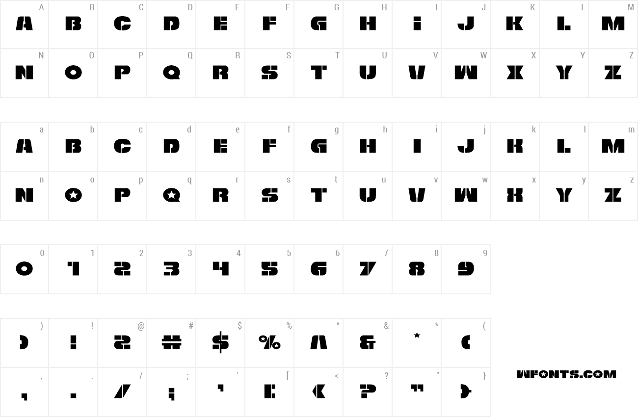 Freedom Fighter Expanded Font | wfonts.com - download free