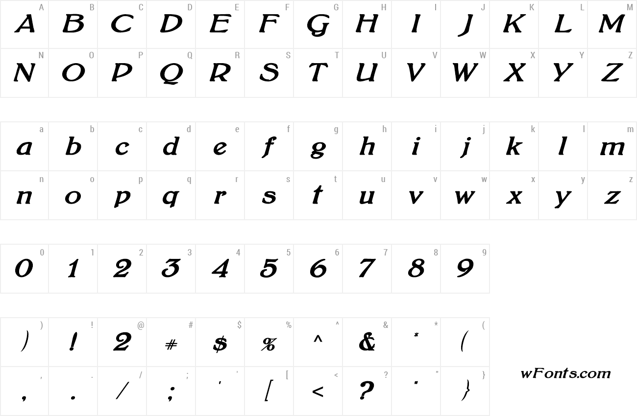 BoltonItalic Font | wfonts.com - download free