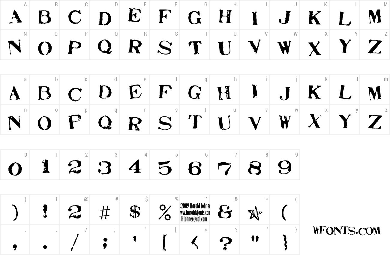 Stamp Act Jumbled Font | wfonts.com - download free