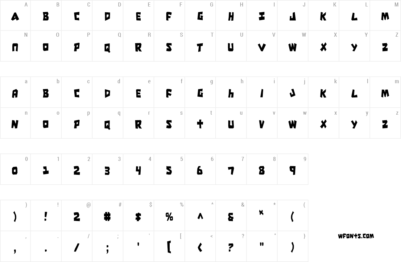 Cro-Magnum Condensed Font | wfonts.com - download free