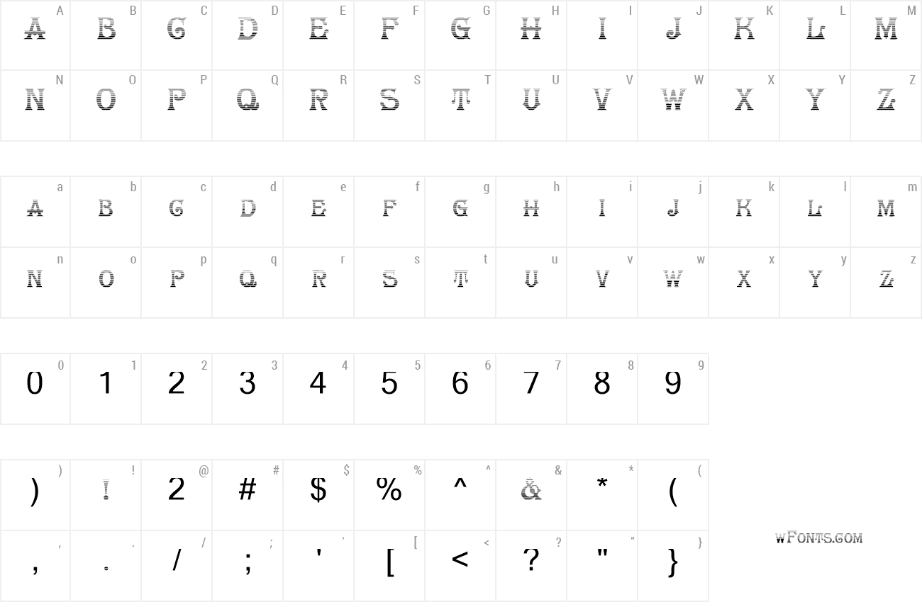 HerrFoch Gradient Font | wfonts.com - download free