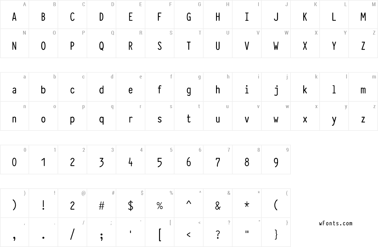 Typewriter_Condensed_Demi Font | wfonts.com - download free