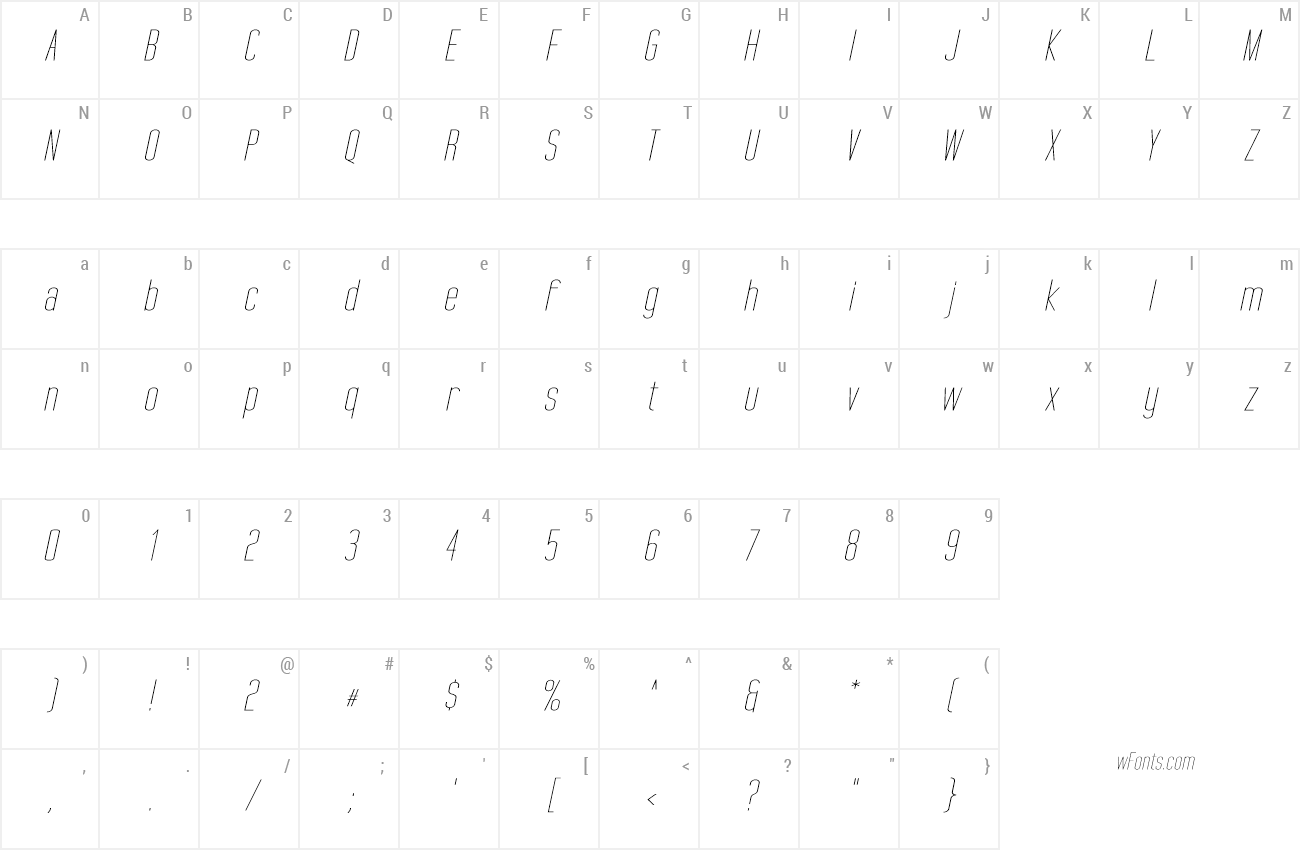 Tall Films Expanded Oblique Font | wfonts.com - download free