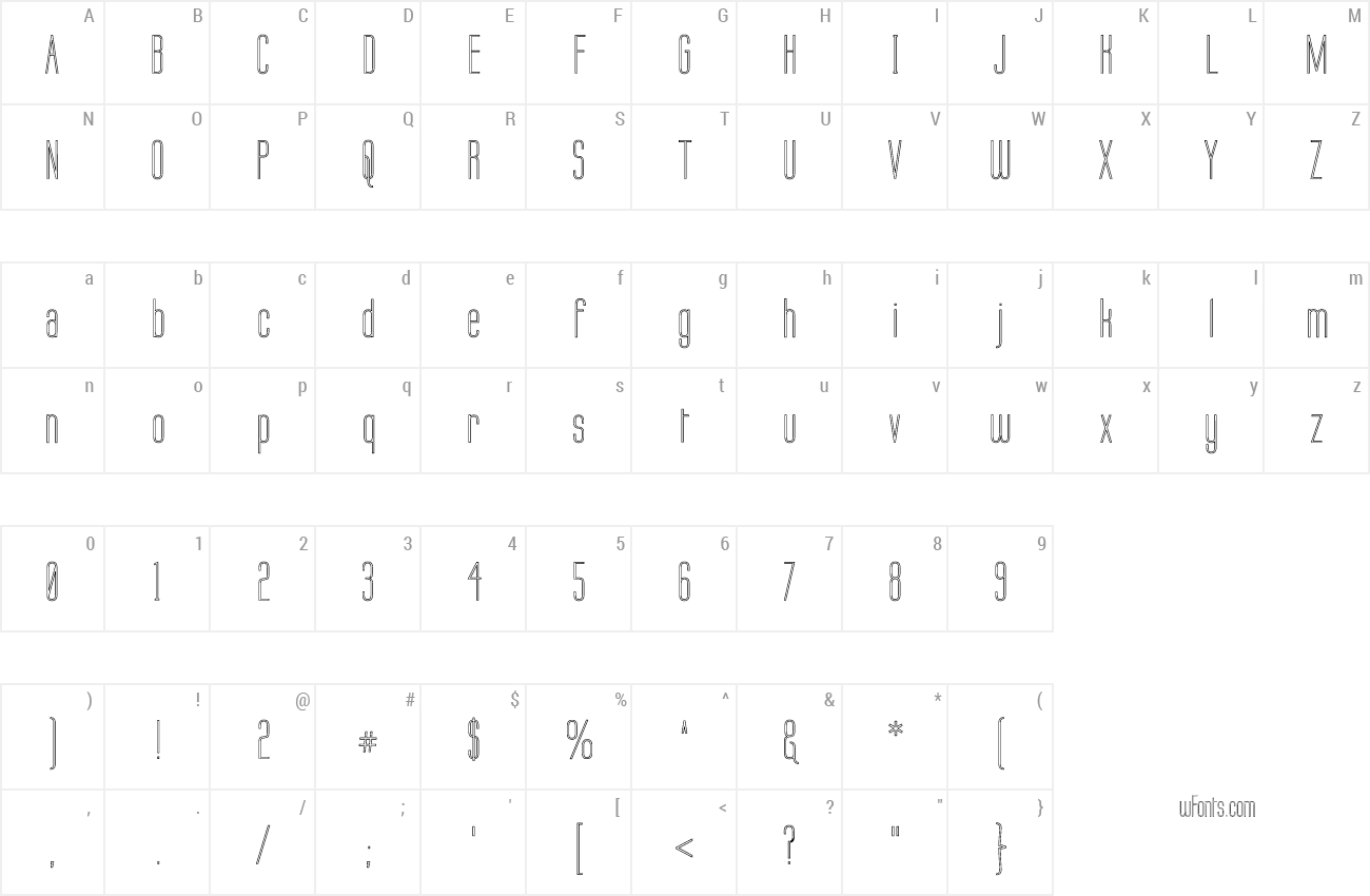 Labtop Outline Font | wfonts.com - download free