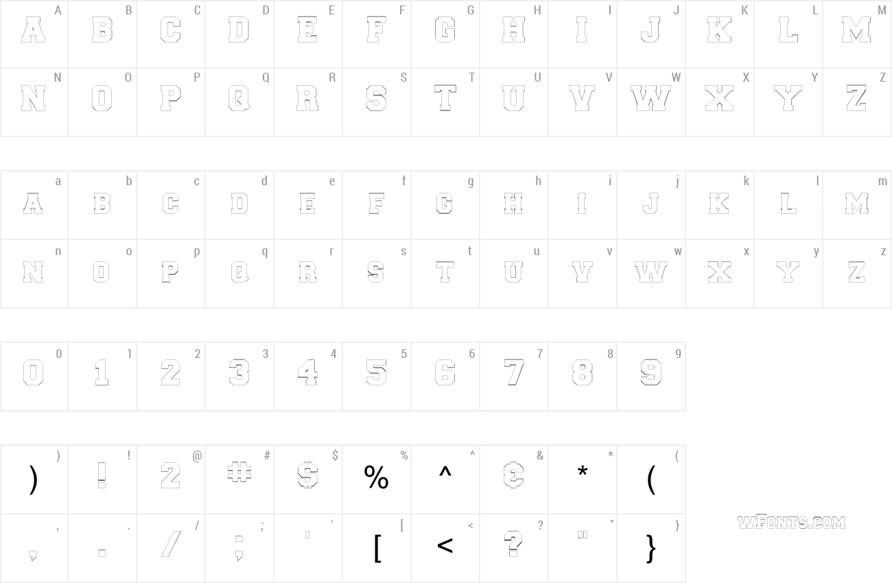 CollegiateBorderFLF Font | wfonts.com - download free