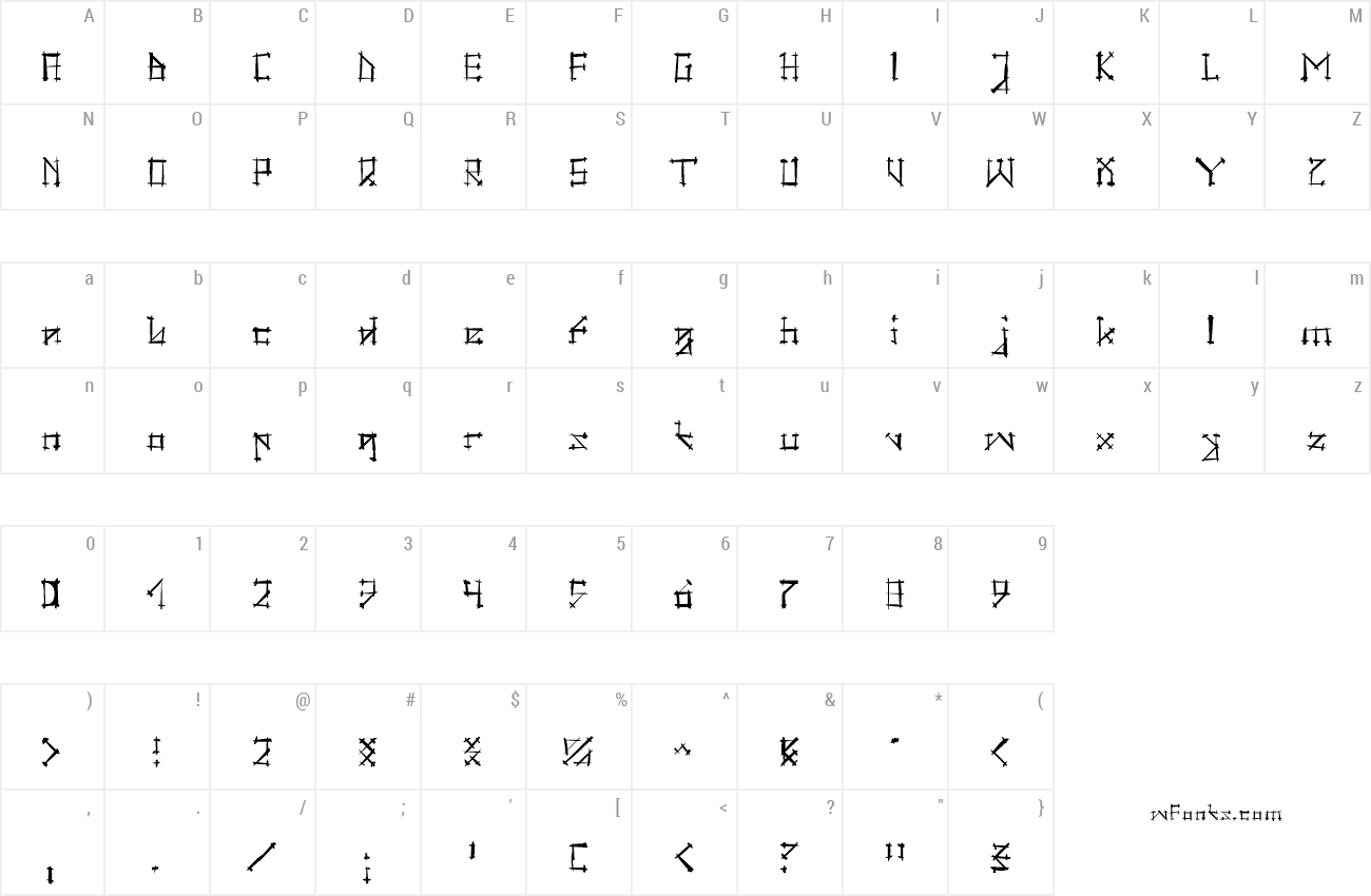 Gotika Brokas Font | wfonts.com - download free