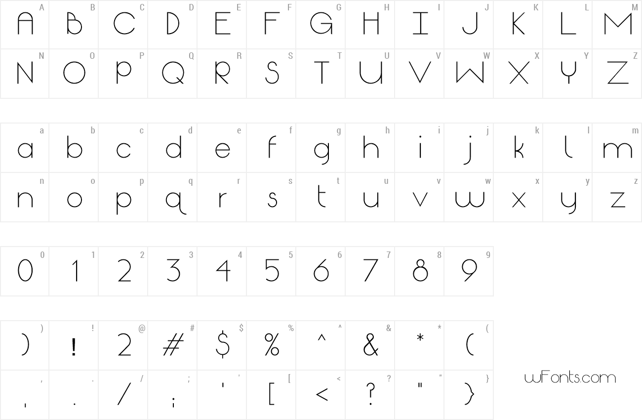 Origin Light Font | wfonts.com - download free