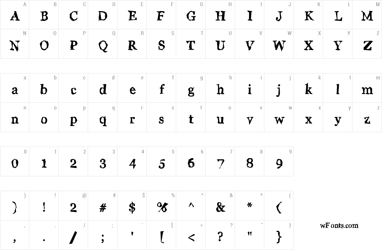 Wiggly Font | wfonts.com - download free