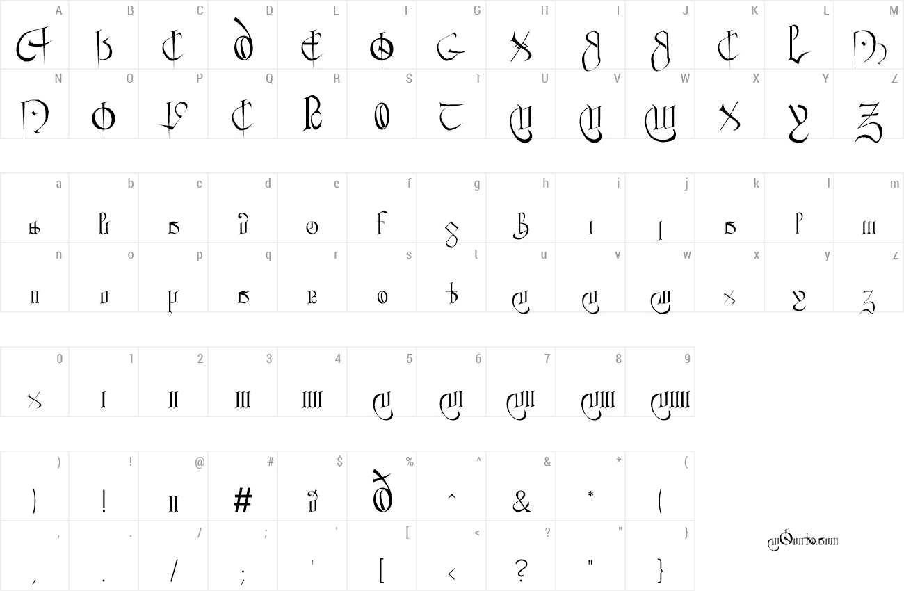 Anglo Sax Font | wfonts.com - download free