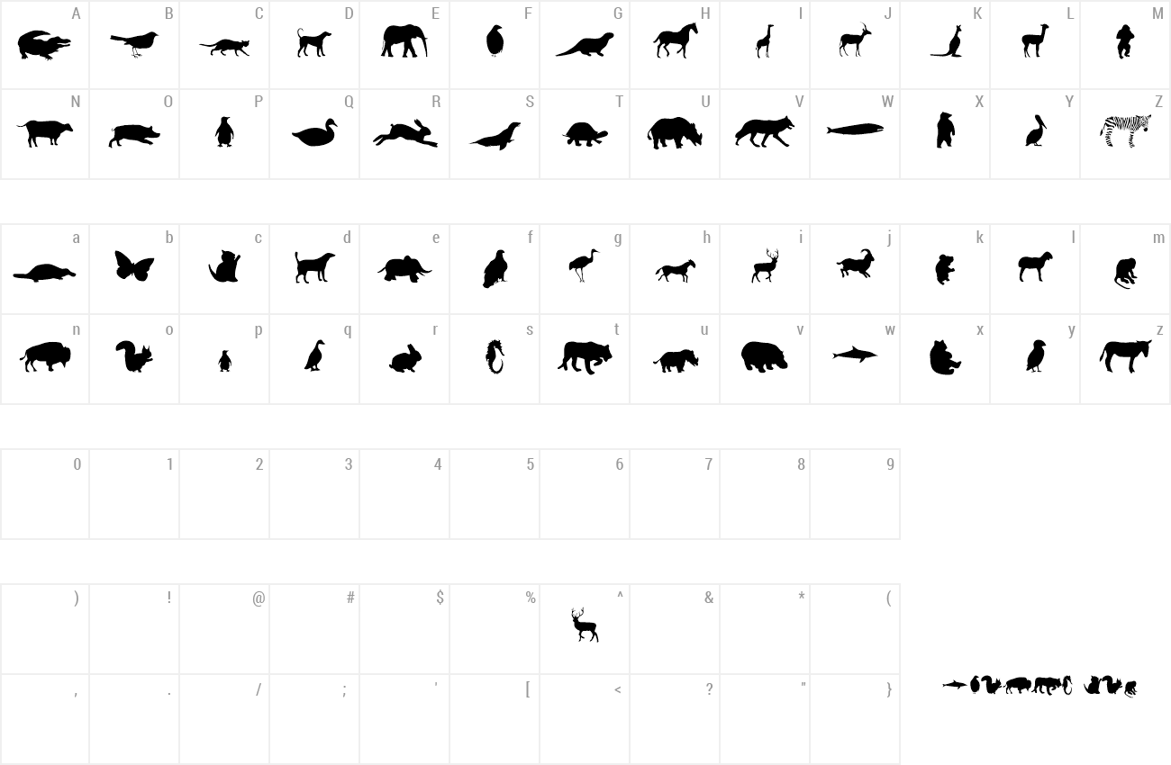 Animals Font | wfonts.com - download free