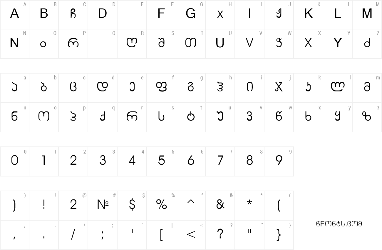 Avaza Mtavruli Font | wfonts.com - download free