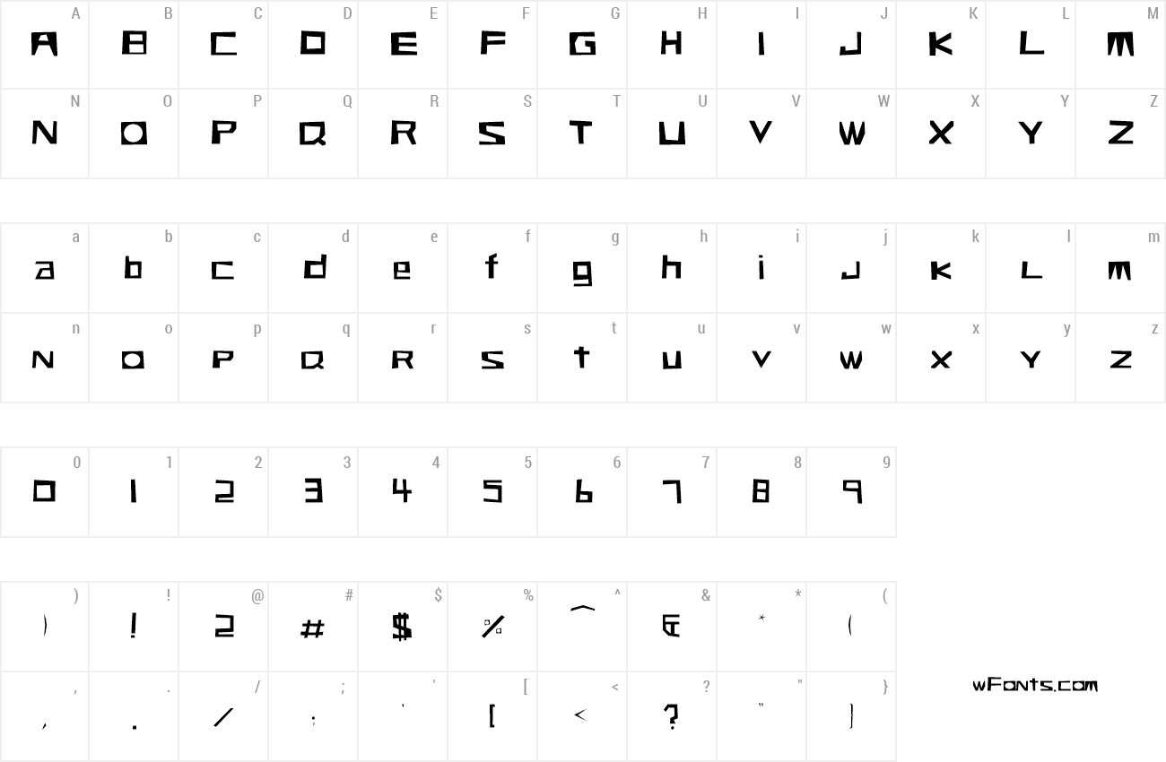 Blocker Font | wfonts.com - download free